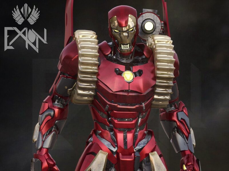 Iron Man MK63 Godbuster Armor 3D model