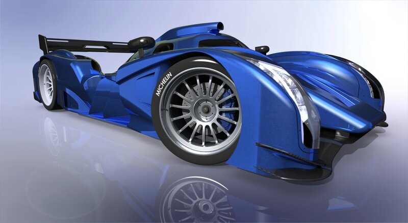 CRAZY Detailed LeMans Race Car - 3D Print Compatible STL 3D print model