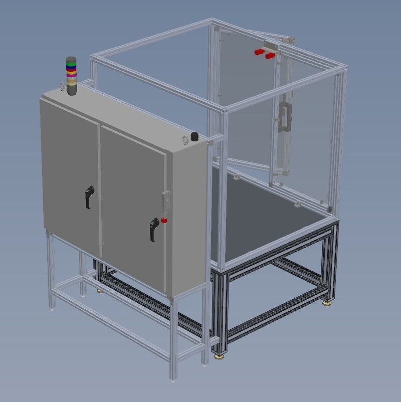 Industrial Machine Enclosure 3D model