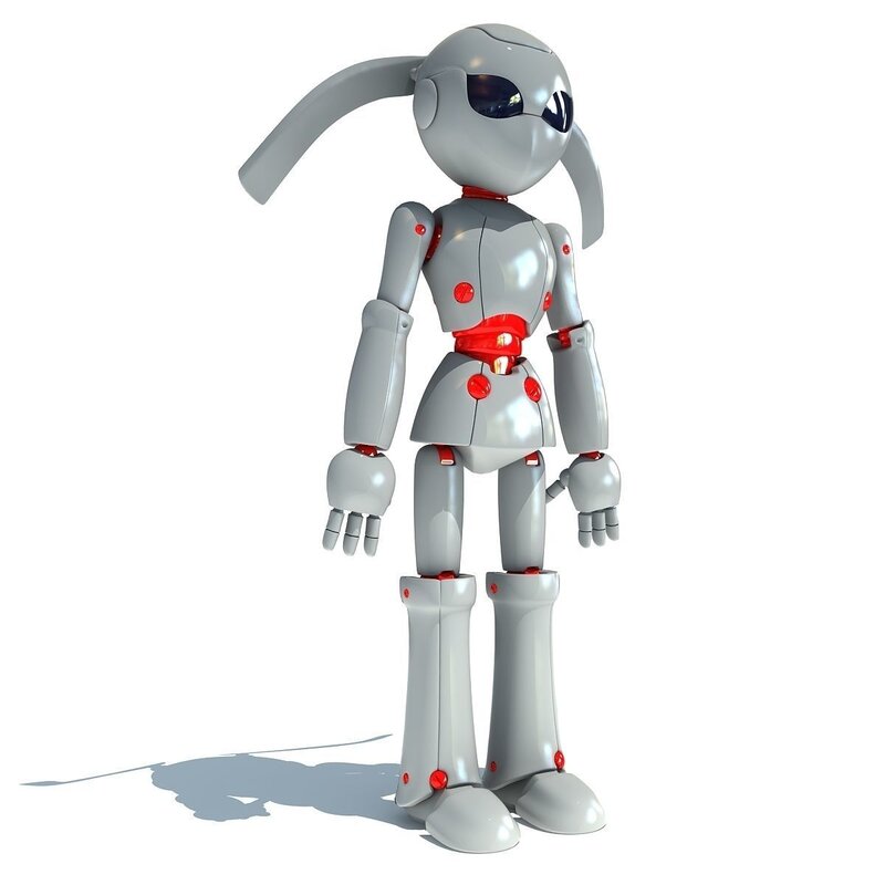 Simple Robot 3D Model 3D model