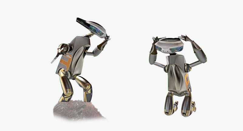 A-Series Compact Variant LPR-A-1 Robot Rigged