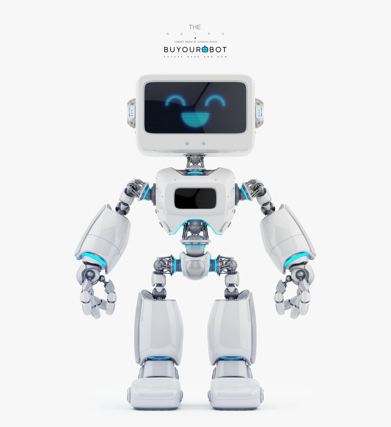 Digital robotic retro bot