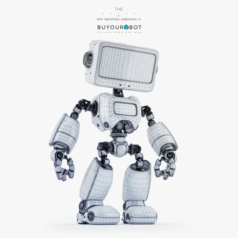 Digital robotic retro bot