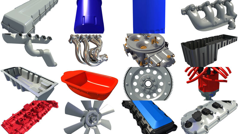 Engine Parts 3D Models 3D Model Collection