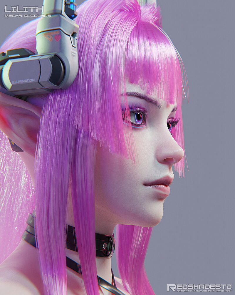 Lilith - Mecha Succubus Human Form Project Files 3D model