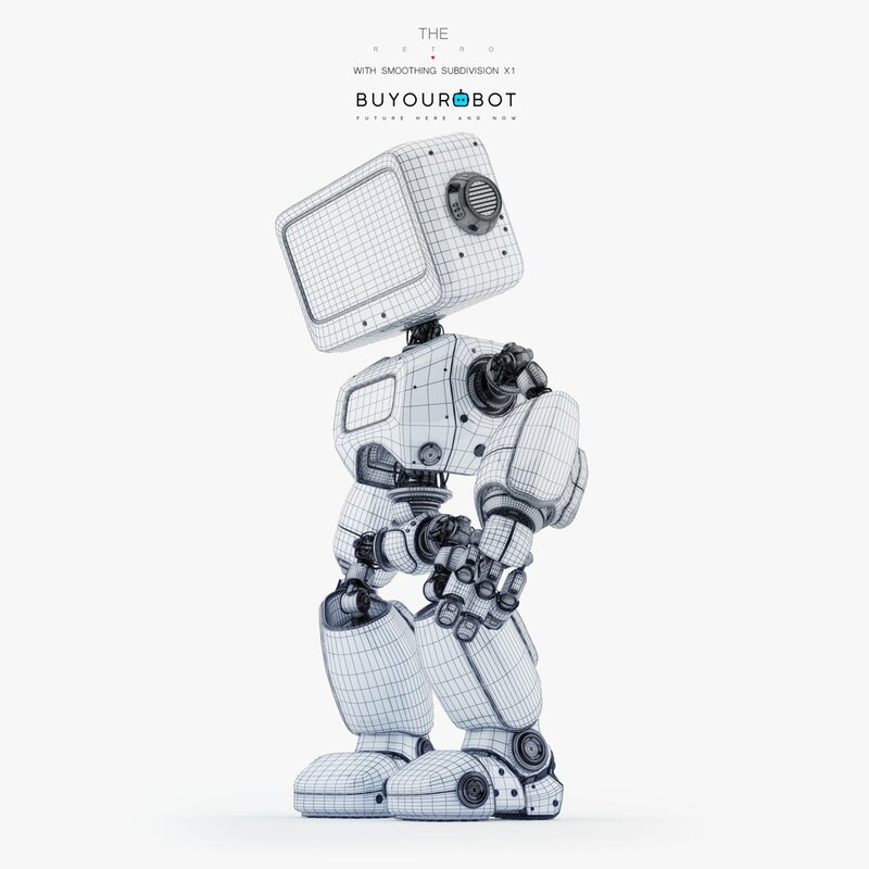 Digital robotic retro bot