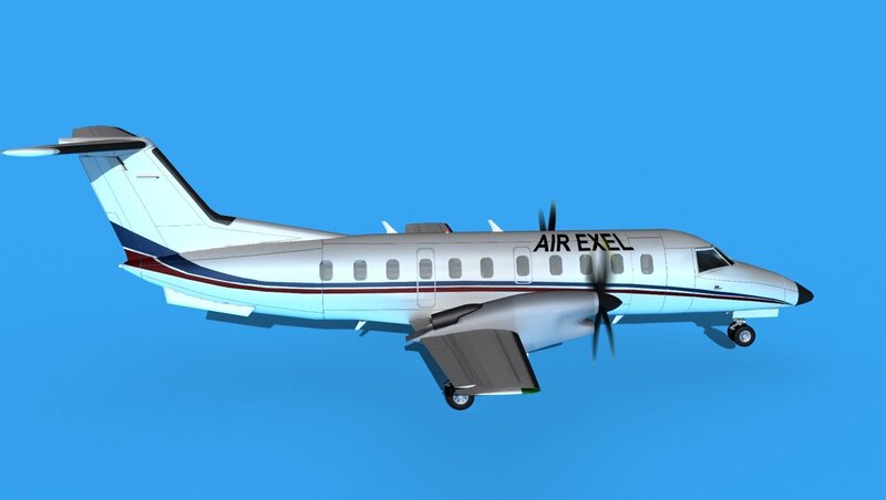 Embraer EMB120 Air Excel 3D model