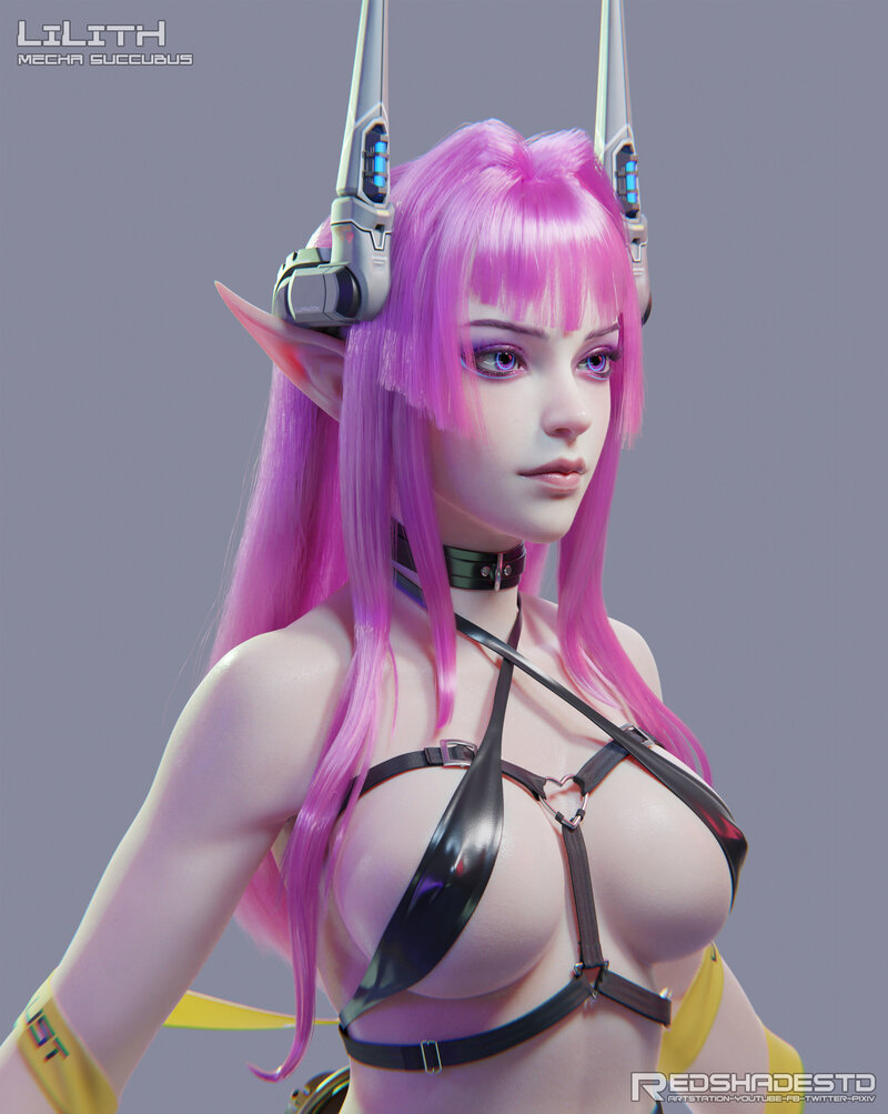 Lilith - Mecha Succubus Human Form Project Files 3D model