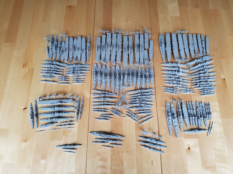 Miniature WWII Warship Complete Collection 3D print model