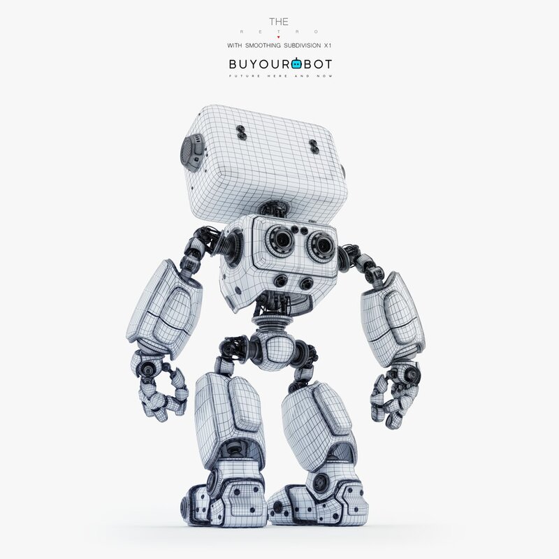 Digital robotic retro bot