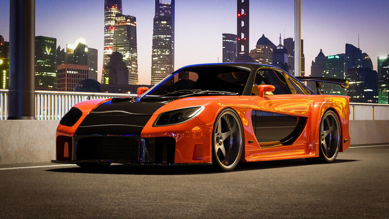 Mazda RX-7 Veilside Fortune 3D model